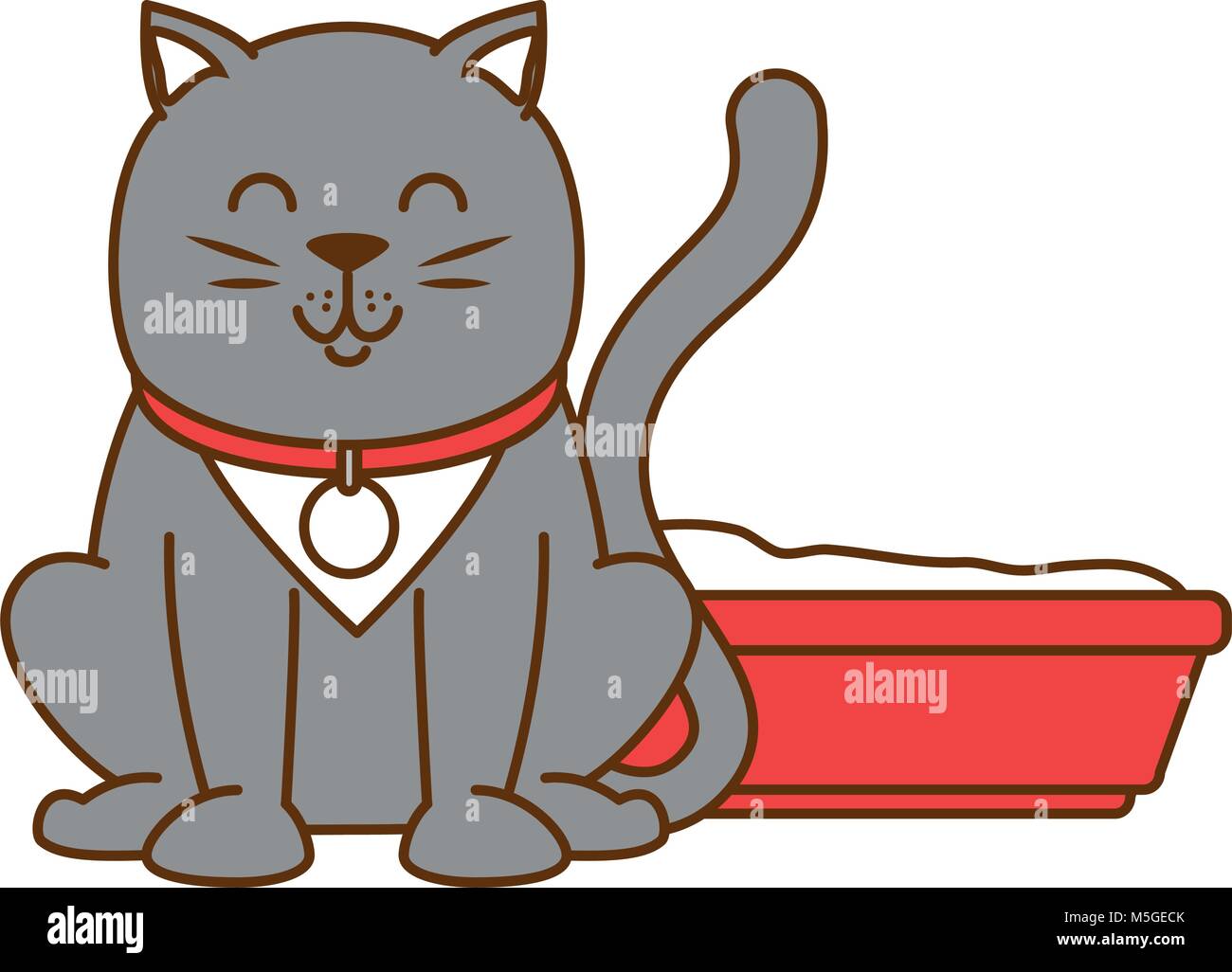 Adorable sand cat kitten Stock Vector Images - Alamy