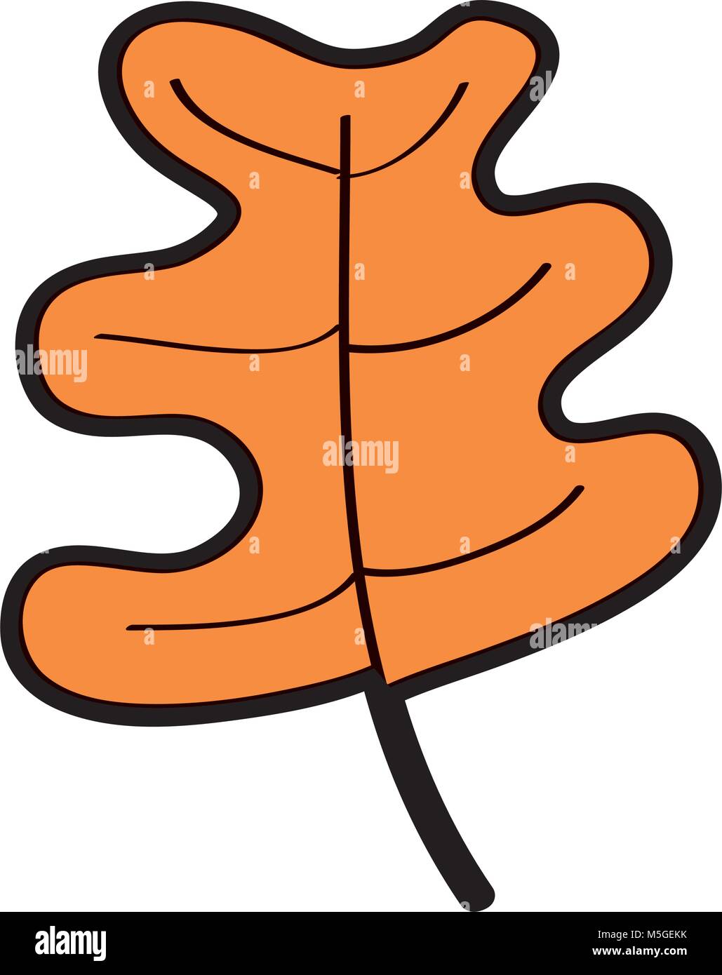 yellow leaf natural botanical icon Stock Vector Image & Art - Alamy