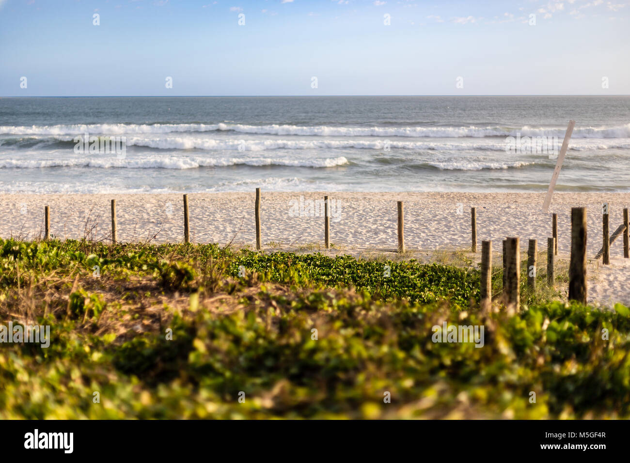 Barra da Tijuca beach on a beatiful afternoon. Rio de Janeiro Stock ...