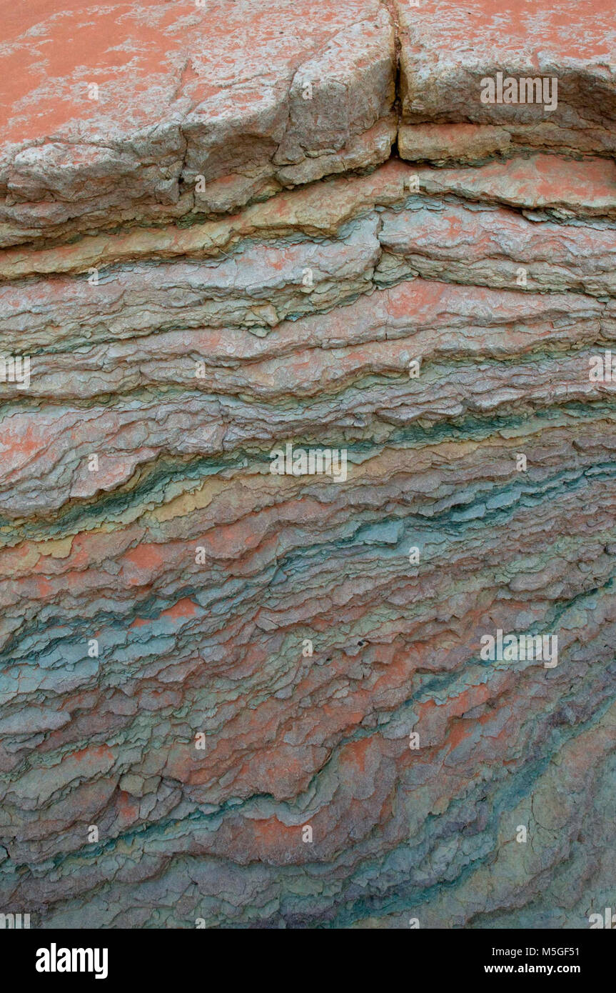 Grand Canyon Bright Angel Layering Detail of the brightly colored ...