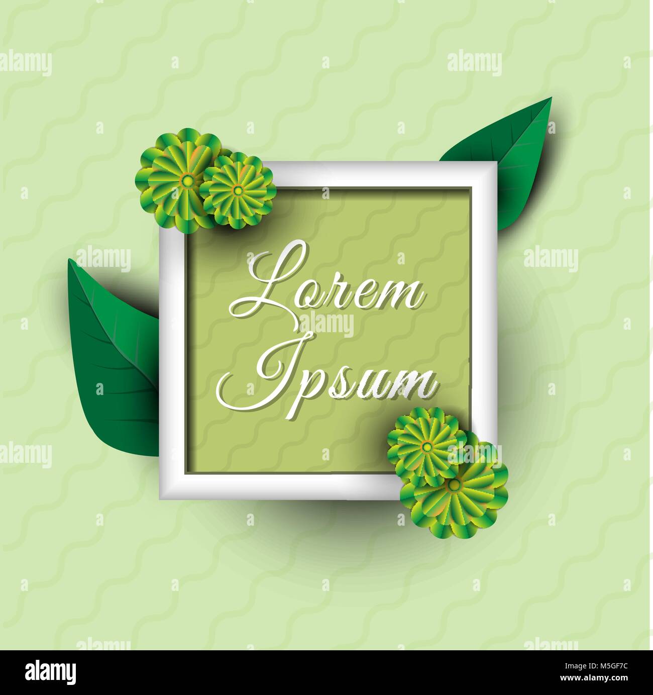 Text in a frame with decor elements Stock Vector Image & Art - Alamy