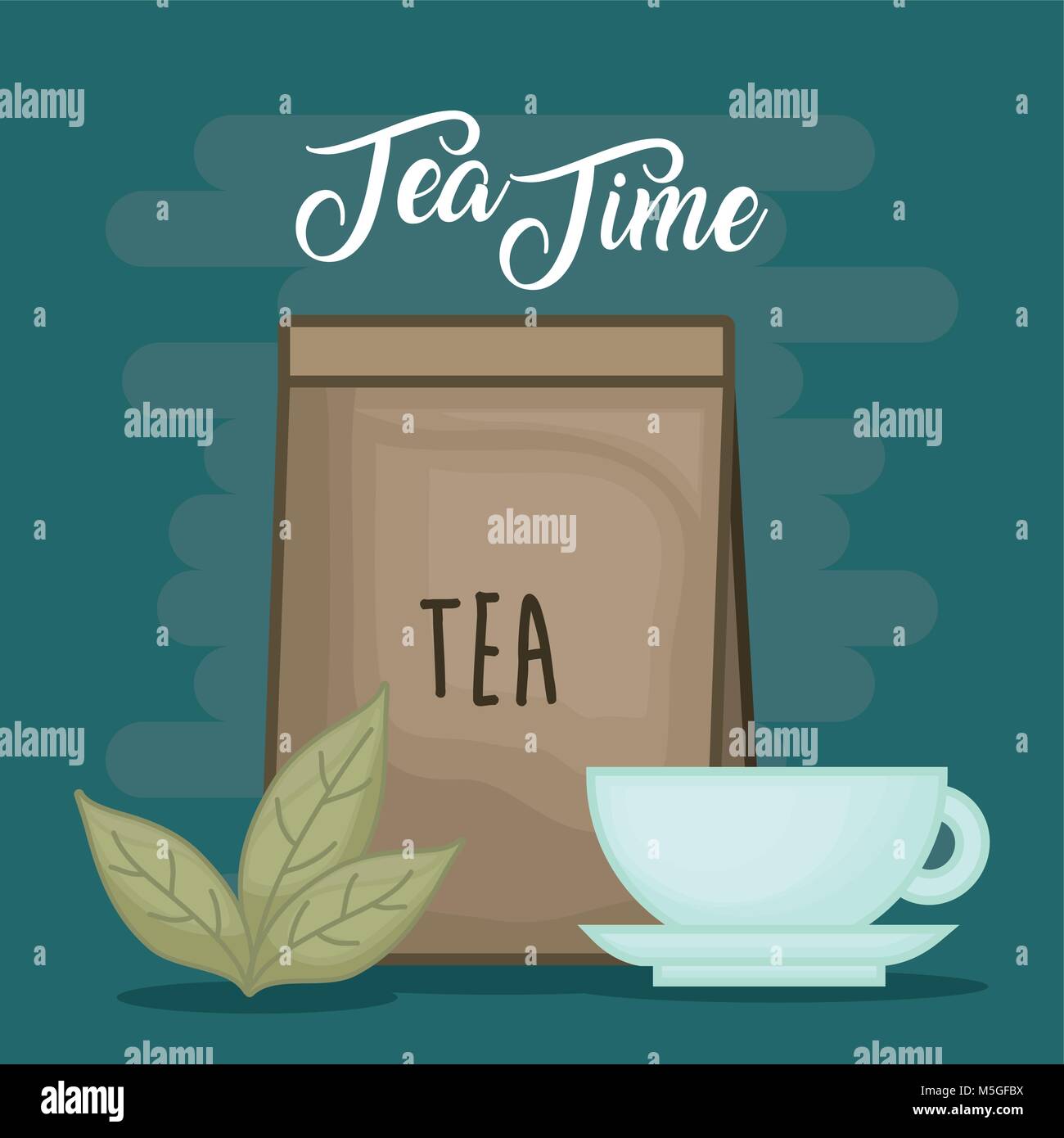 English breakfast teabag Stock Vector Images - Alamy