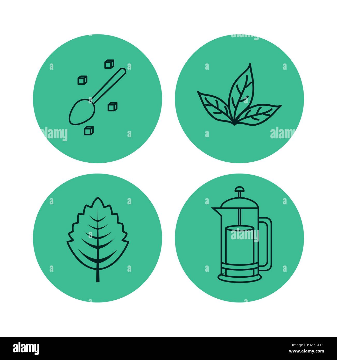 tea icons set Stock Vector Image & Art - Alamy