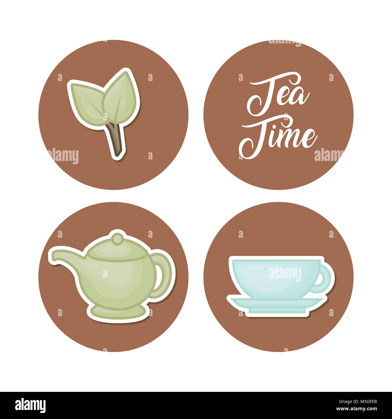 tea icons set Stock Vector Image & Art - Alamy