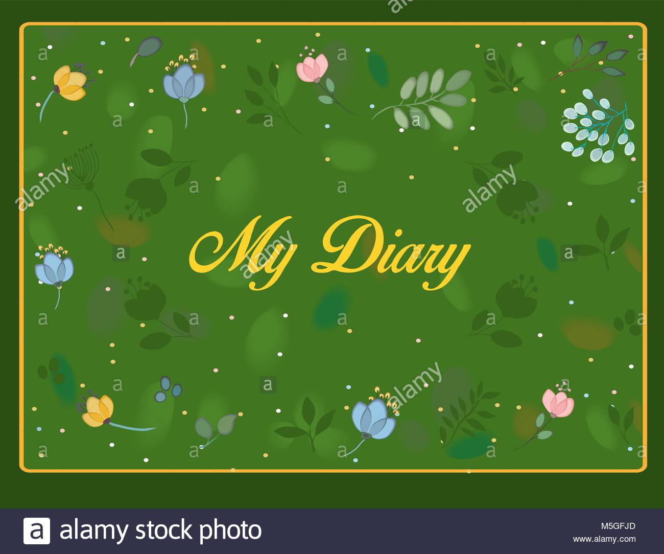 Diary Stock Vector Images - Alamy