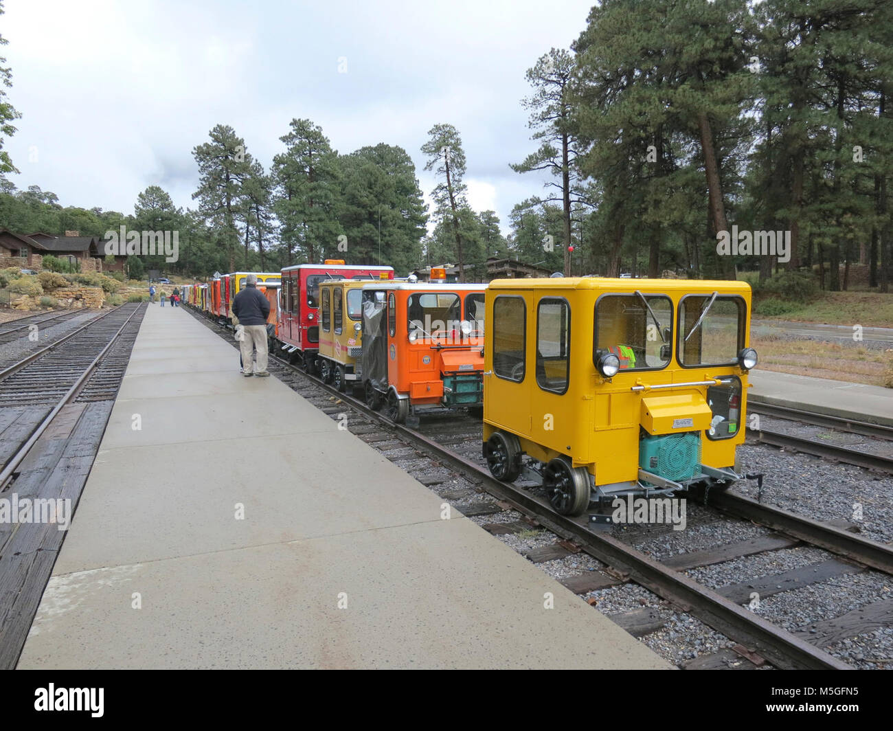 Grand Canyon National Park Speeders at Railroad Depot Friday, October ...