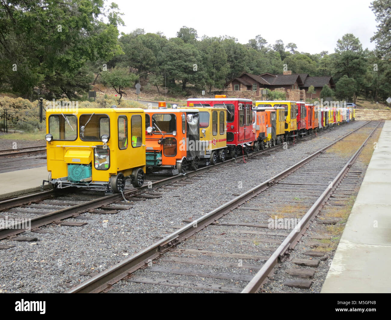 Grand Canyon National Park Speeders at Railroad Depot Friday, October ...