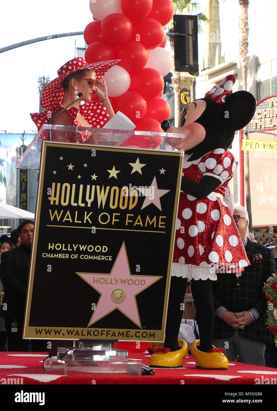 Minnie Mouse Hollywood Walk of Fame Star Ceremony Featuring: Katy Perry ...