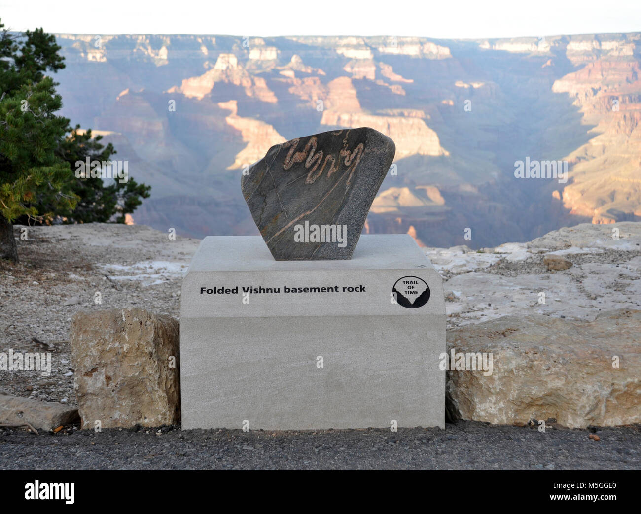 Grand Canyon Trail of Time - Folded Vishnu basement rock The Trail of ...