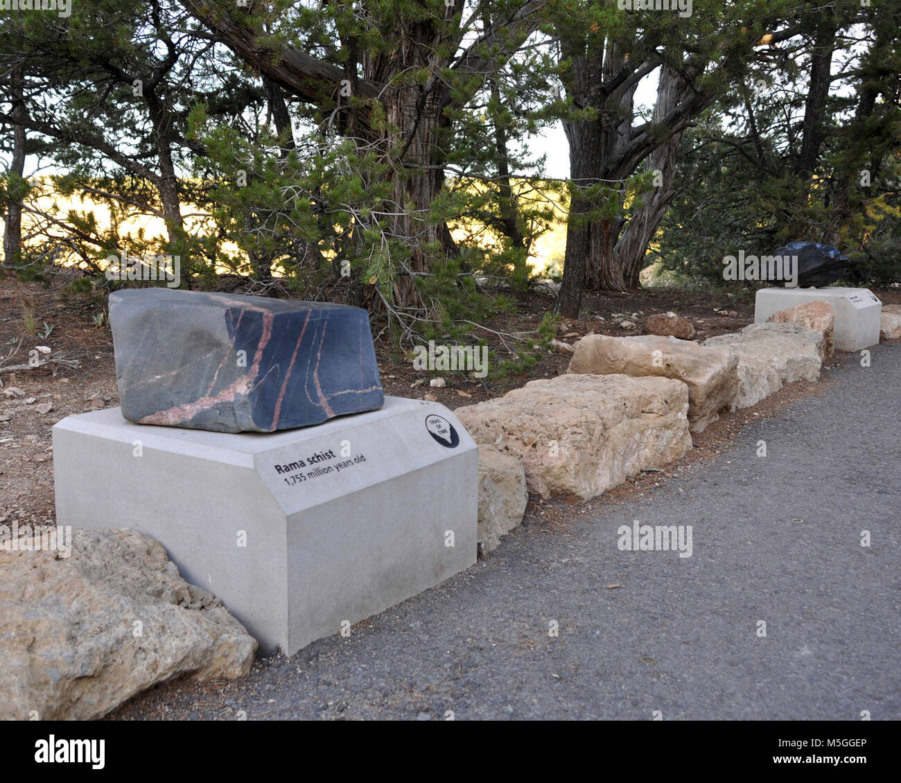 Grand Canyon Trail of Time - Rama schist - The Trail of Time is an ...