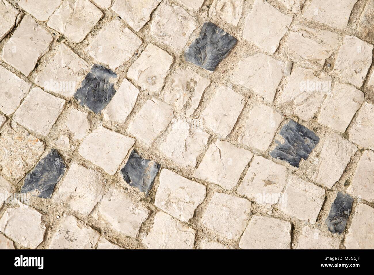 Floor of a street with stone tiles Stock Photo - Alamy