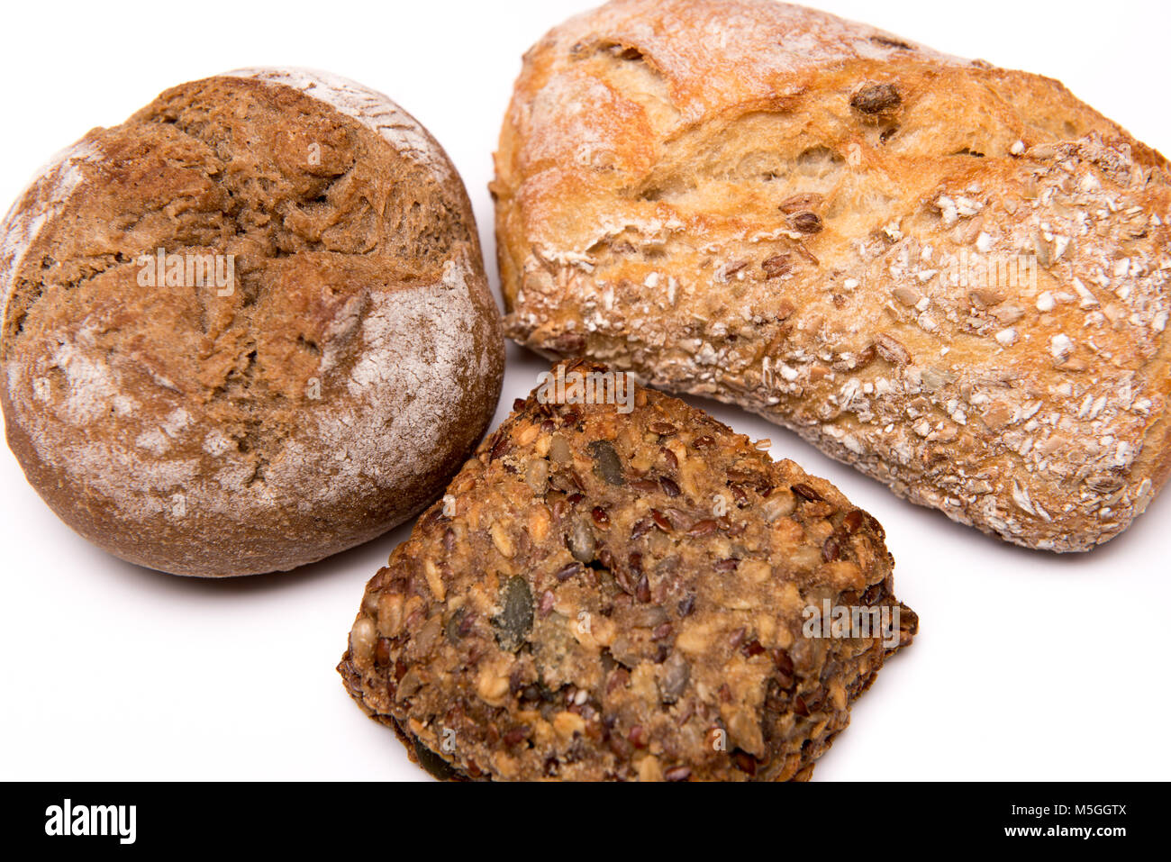 bread on white isolated background Stock Photo - Alamy
