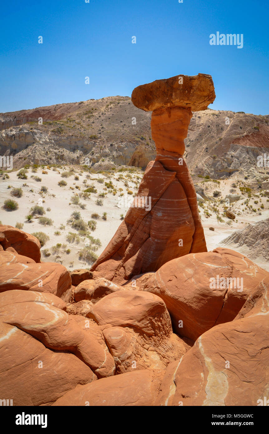 Toadstool Hoodoos in Paria Rimrock Park Stock Photo - Alamy