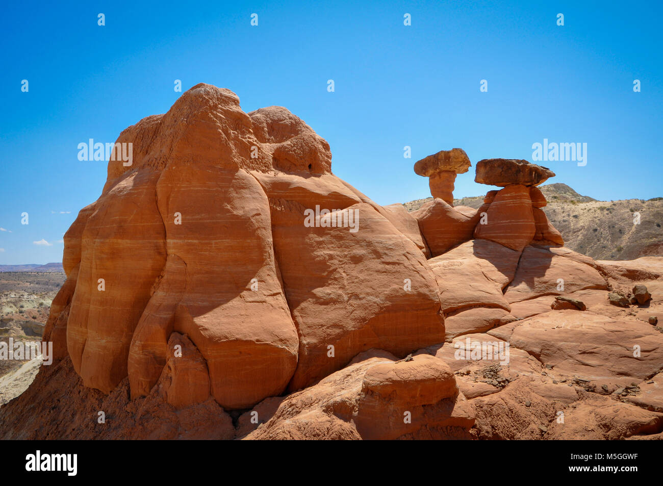 Toadstool Hoodoos in Paria Rimrock Park Stock Photo - Alamy
