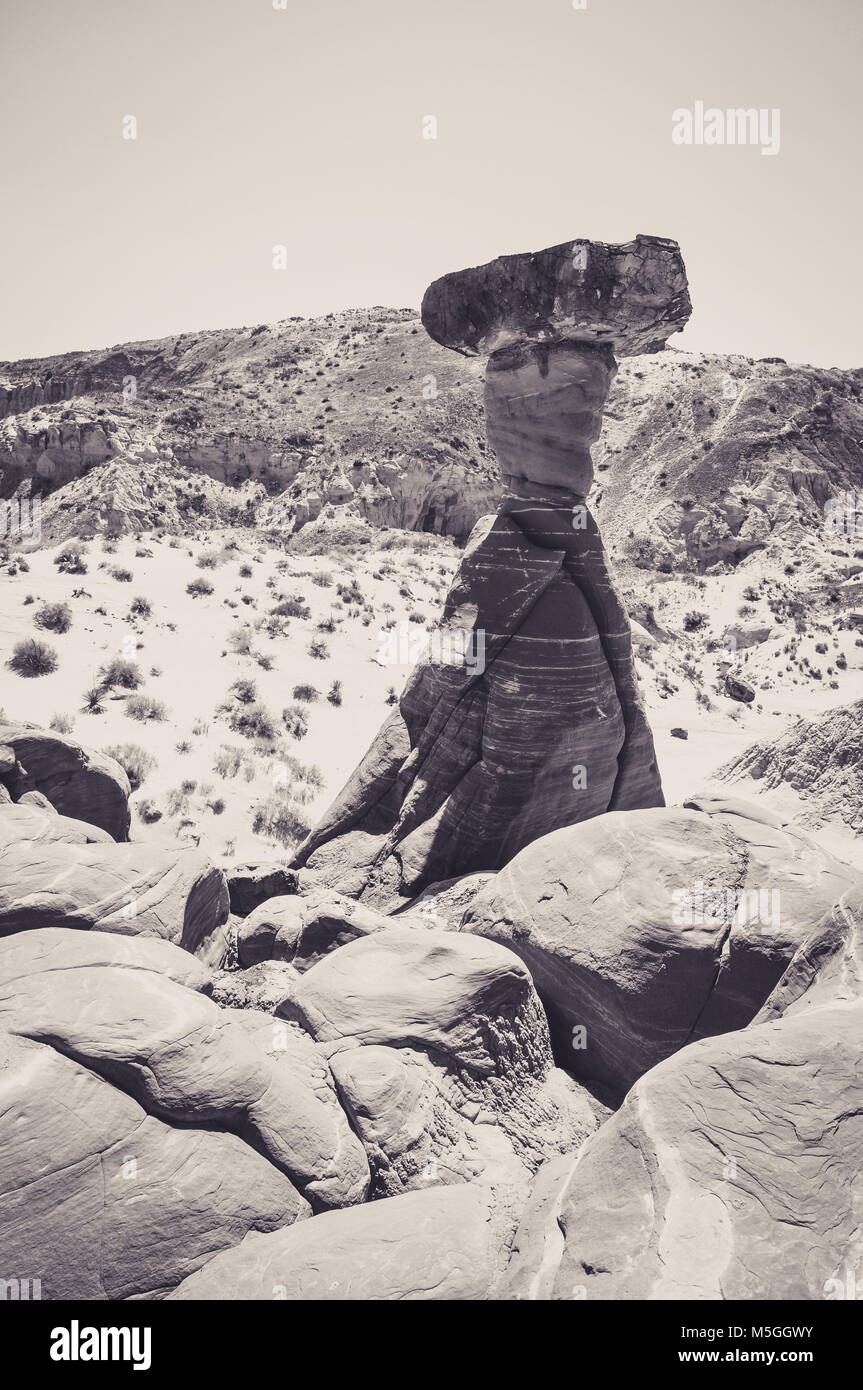 Toadstool Hoodoos in Paria Rimrock Park Stock Photo - Alamy
