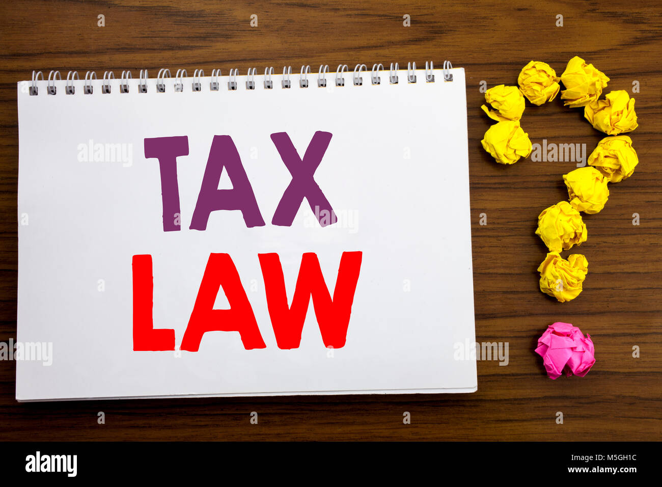 Conceptual hand writing caption inspiration showing Tax Law. Business ...