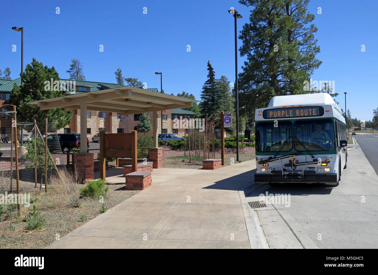 Tusayan Park and Ride Shuttle Route - Grand Hotel Bus Grand Canyon ...