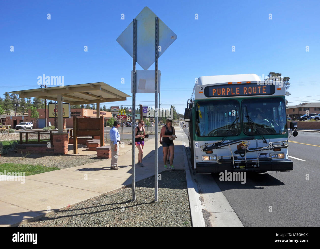 Tusayan Park and Ride Shuttle Route - Steakhouse Bus Stop Grand Canyon ...