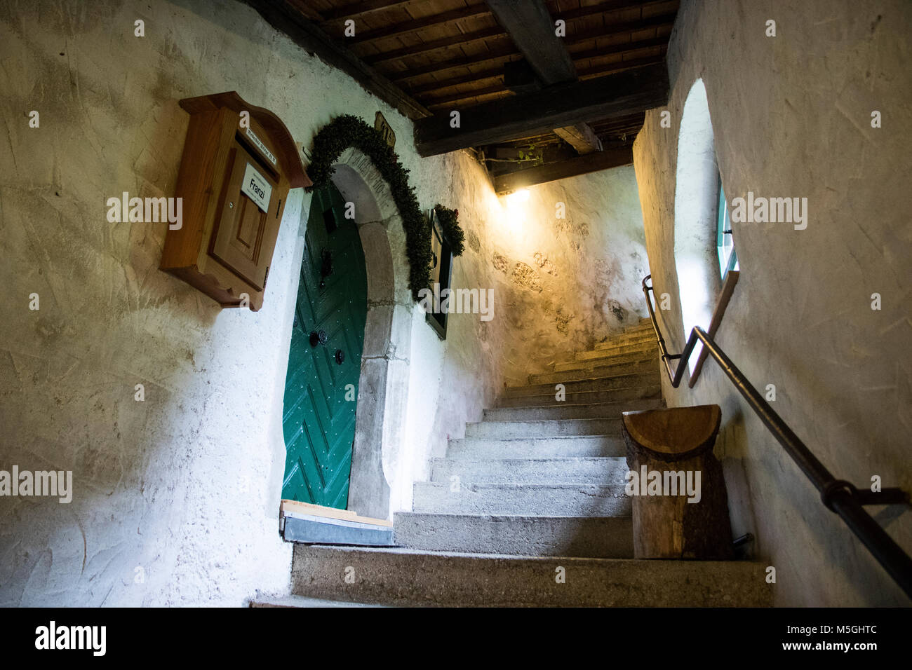 Inside the Catholic Parish Church of the Assumption in Hallstatt, part ...