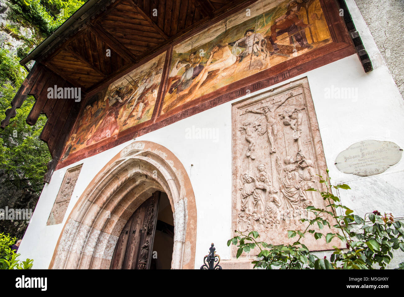 Views of the Catholic Parish Church of the Assumption in Hallstatt ...