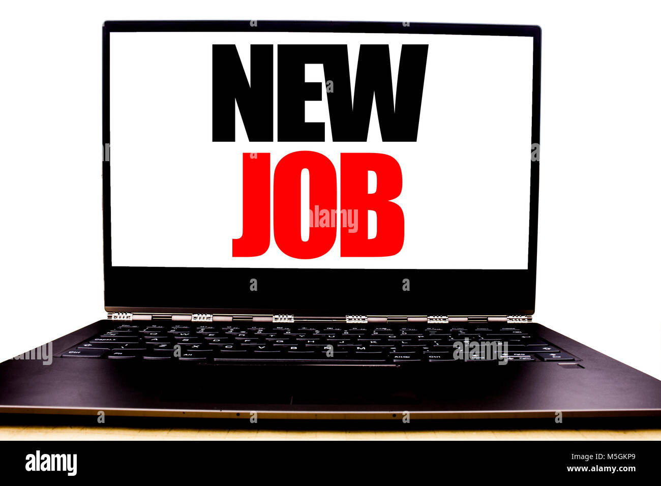 Handwritten text showing New Job. Business concept writing for Hiring ...