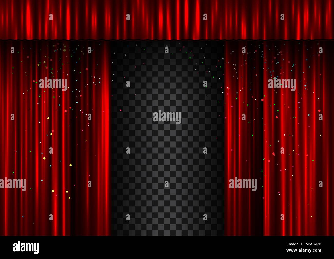 Black stage curtains Stock Vector Images - Alamy