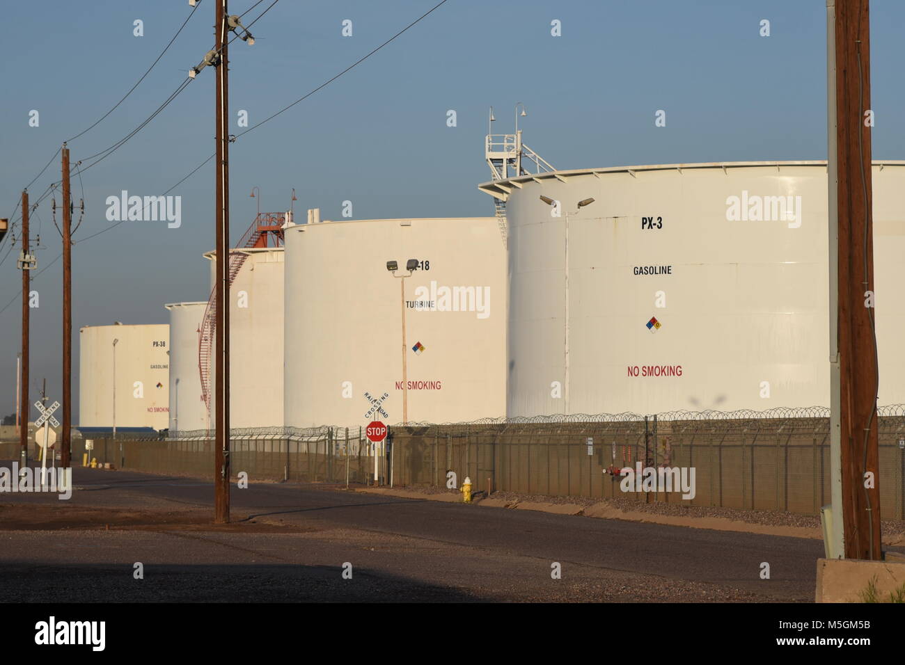 Industrial Fuel storage tanks Stock Photo - Alamy