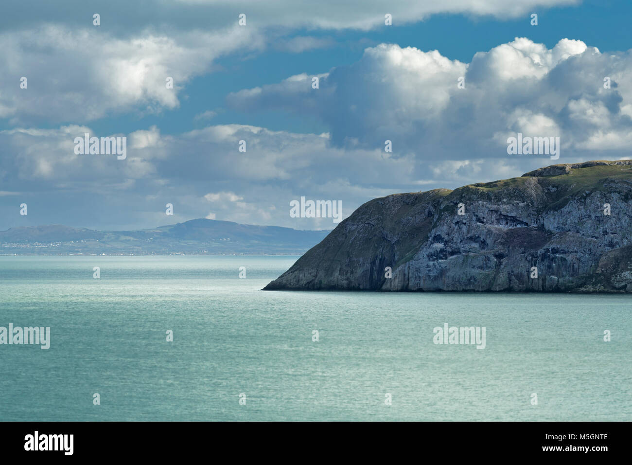 Rocky cliffs of Llandudno shore in North Wales, UK Stock Photo - Alamy