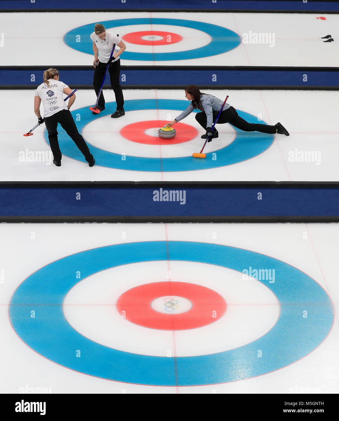 Great Britain's (left-right) Vicki Adams, skipper Eve Muirhead and ...