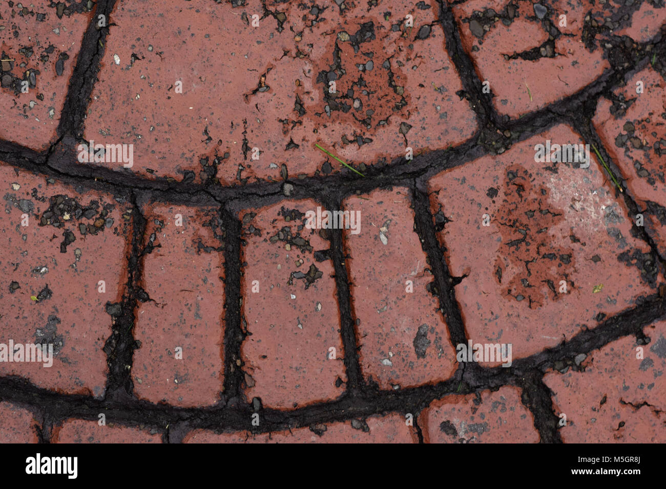 Cobblestone brick walkway Stock Photo - Alamy