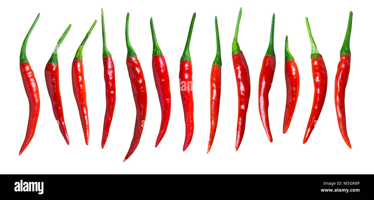 red hot chilli, spicy vegetables food, isolated background Stock Photo ...
