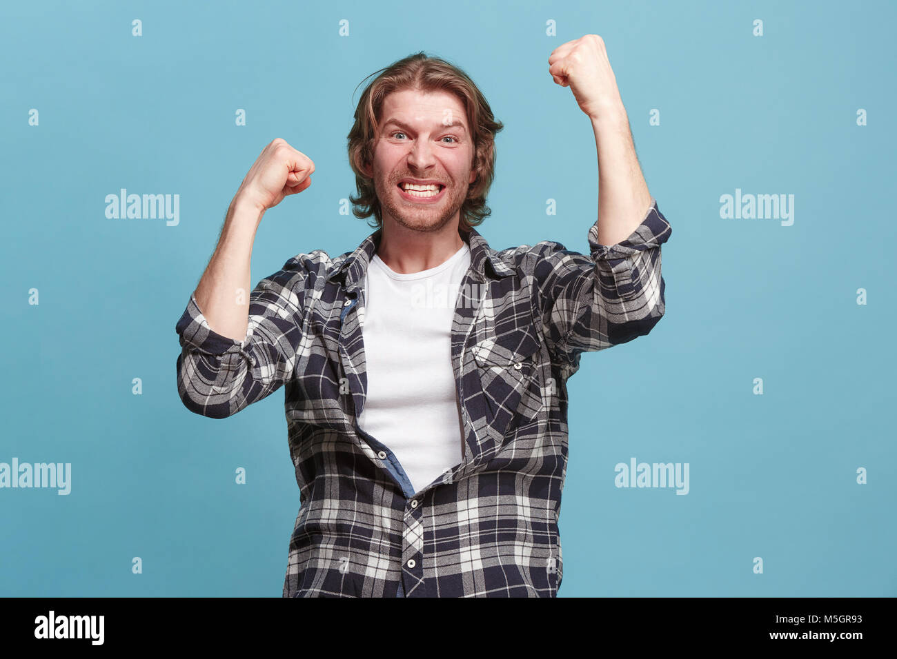 I won. Winning success happy man celebrating being a winner. Dynamic ...