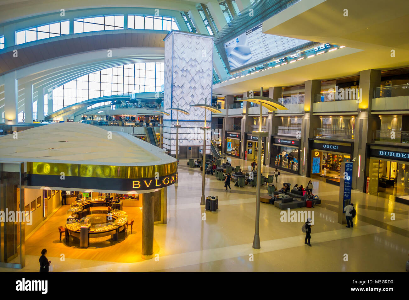 Lax airport interior architecture hi-res stock photography and images ...