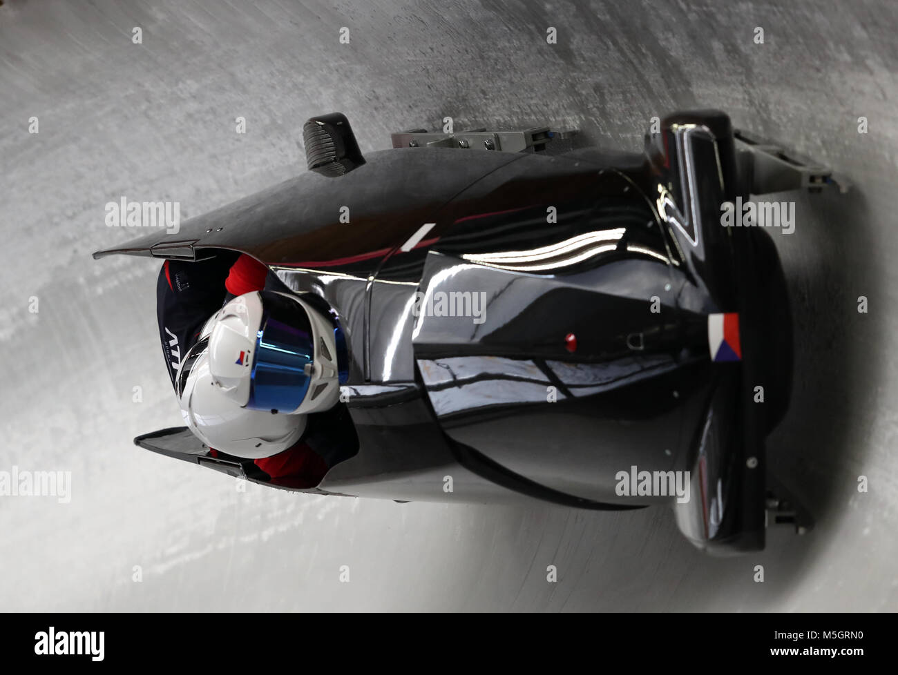 Czech Republic's Dominik Dvorak during Bobsleigh training at the ...
