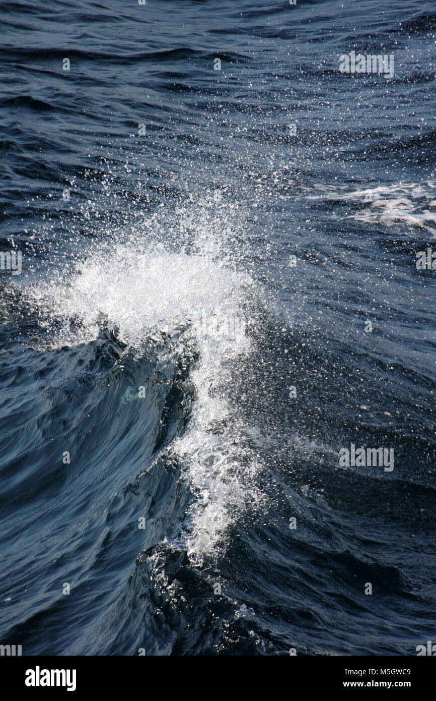 Sea wave, view from ferry boat on Adriatic in Croatia Stock Photo - Alamy