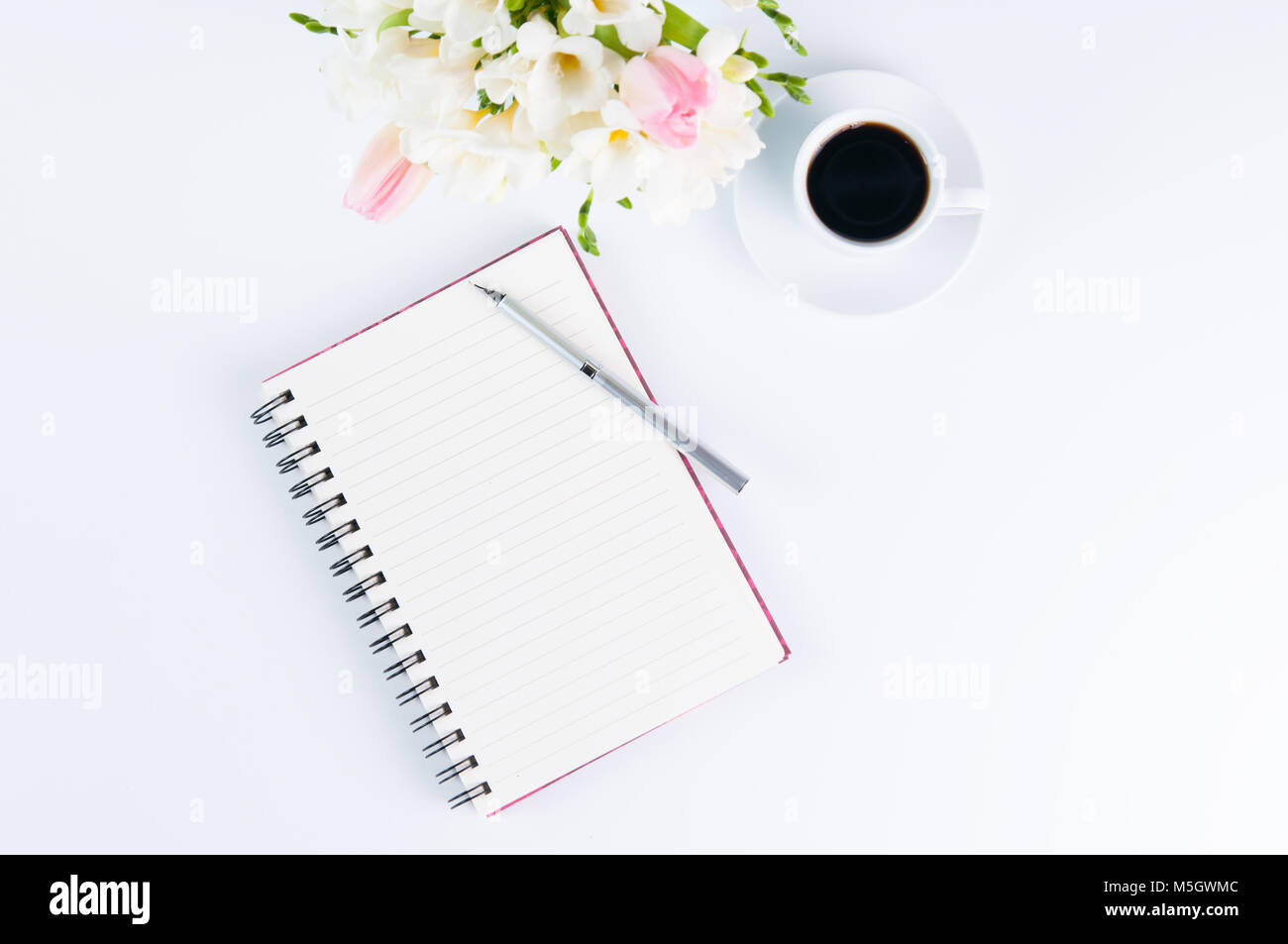 Top down desk view hi-res stock photography and images - Alamy