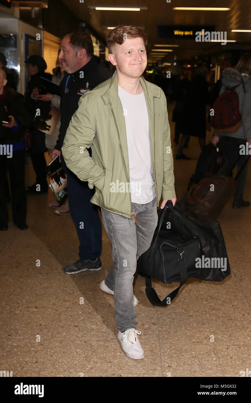 Celebrity arrivals at Euston station for the National Television Awards ...