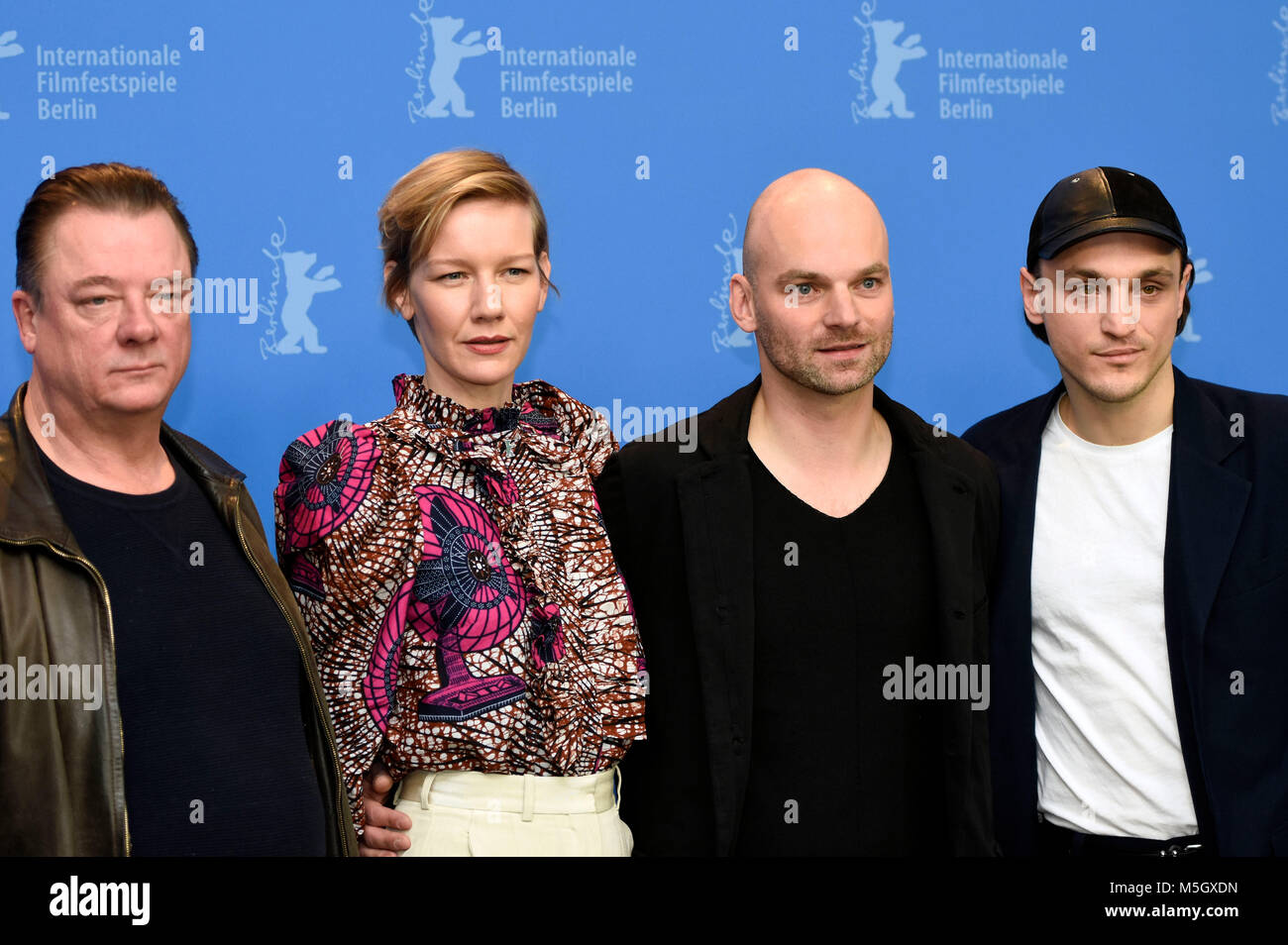 Berlin, Germany. 23rd Feb, 2018. Peter Kurth, Sandra Hüller, Thomas ...