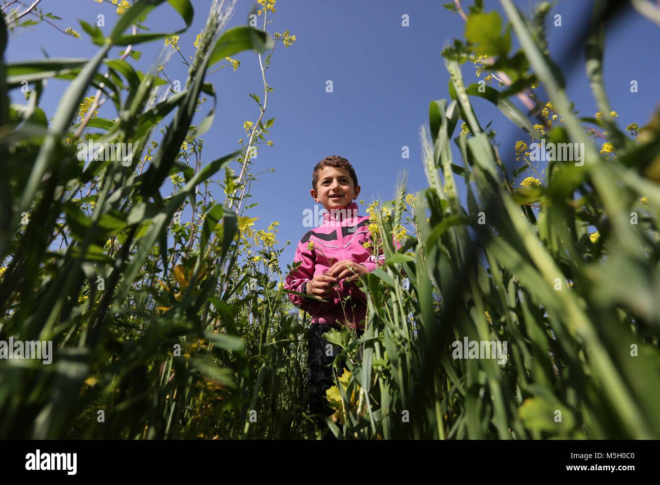 Gaza, Gaza Strip, Palestinian Territory. 23rd Feb, 2018. A Palestinian ...