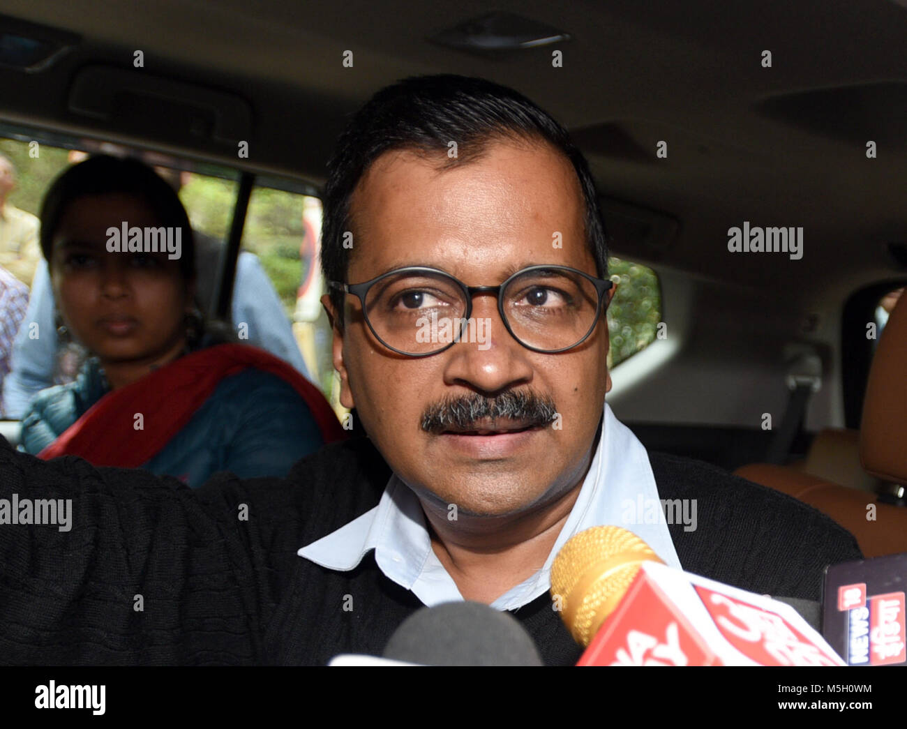 New Delhi, India. 23rd Feb, 2018. Delhi Chief Minister Arvind Kejriwal ...