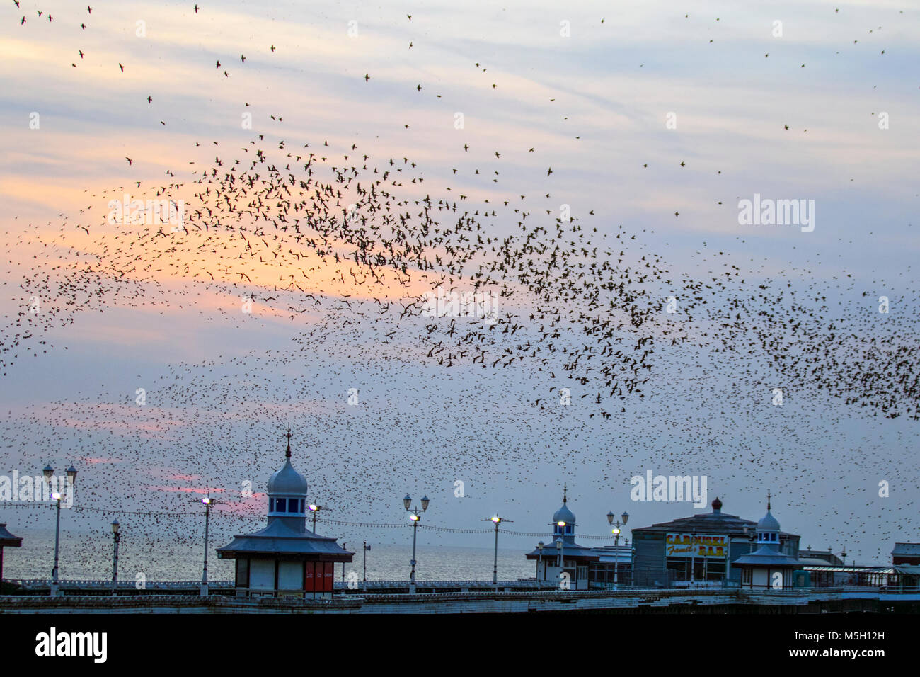 Blackpool, Lancashire. UK Weather. 23rd February, 2018. Bitterly cold ...