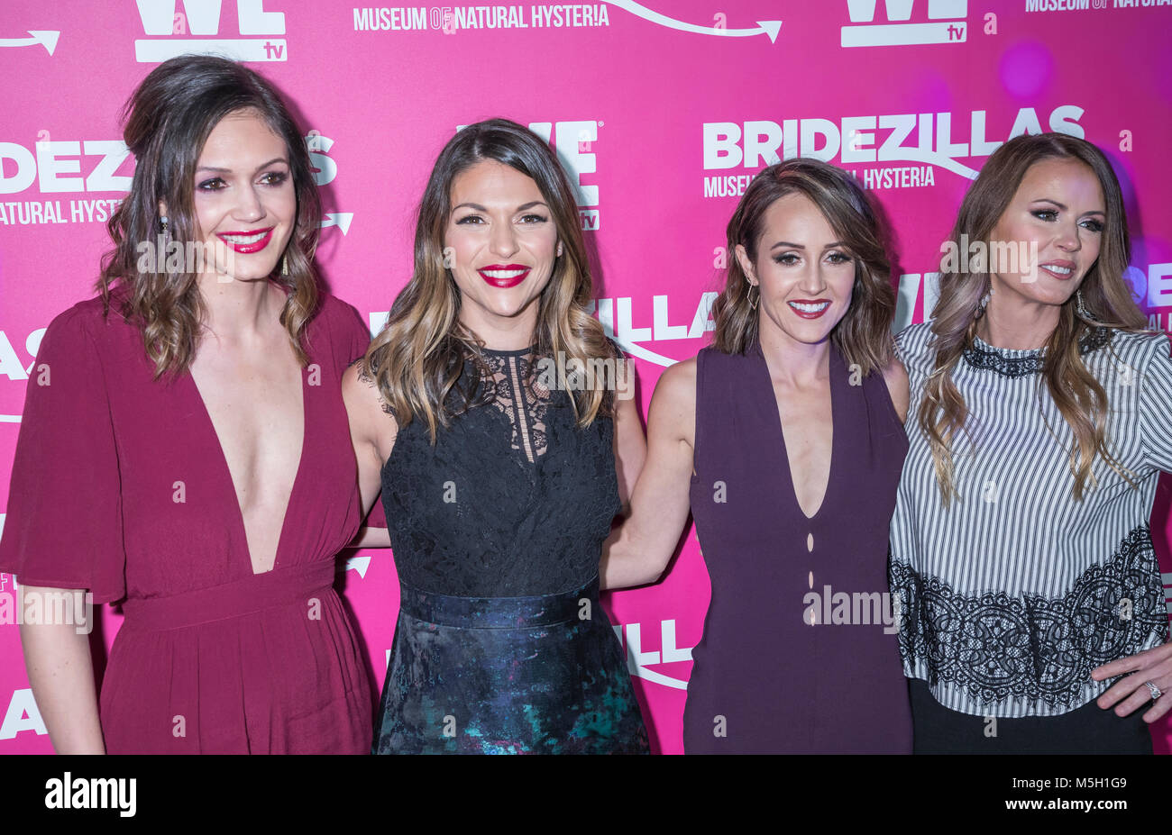 New York, USA. 22nd Feb, 2018. Desiree Hartsock, DeAnna Pappas, Ashley ...