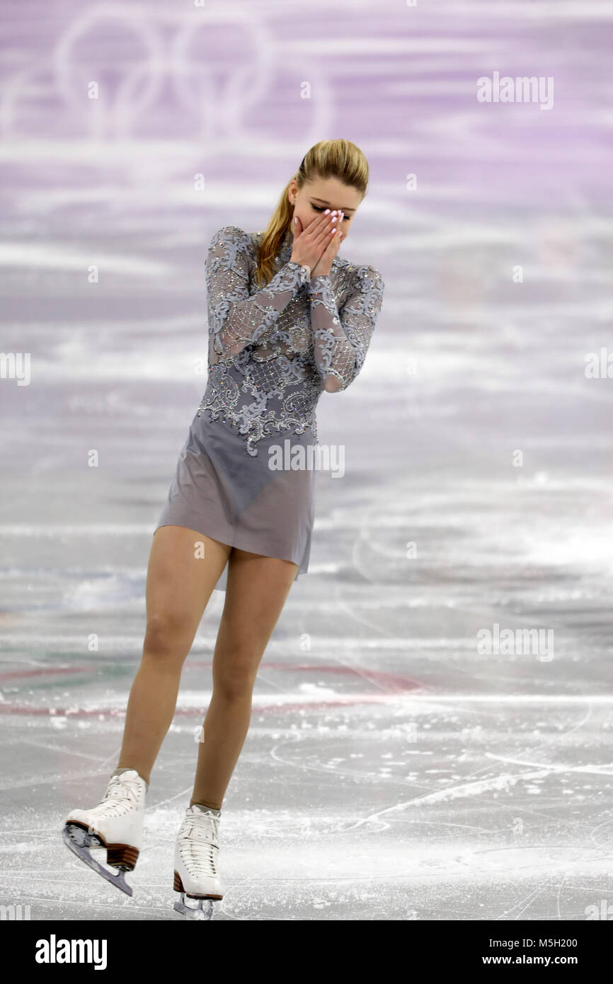 Gangneung, South Korea. 23rd Feb, 2018. MARIA SOTSKOVA of Russia in ...