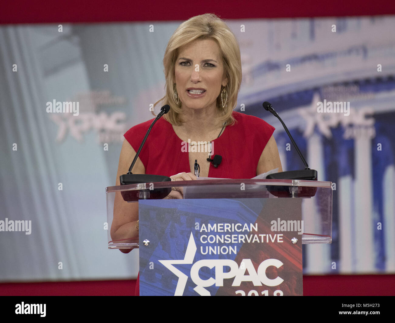 National Harbor, Maryland, USA. 23rd Feb, 2018. Laura Ingraham of Fox ...