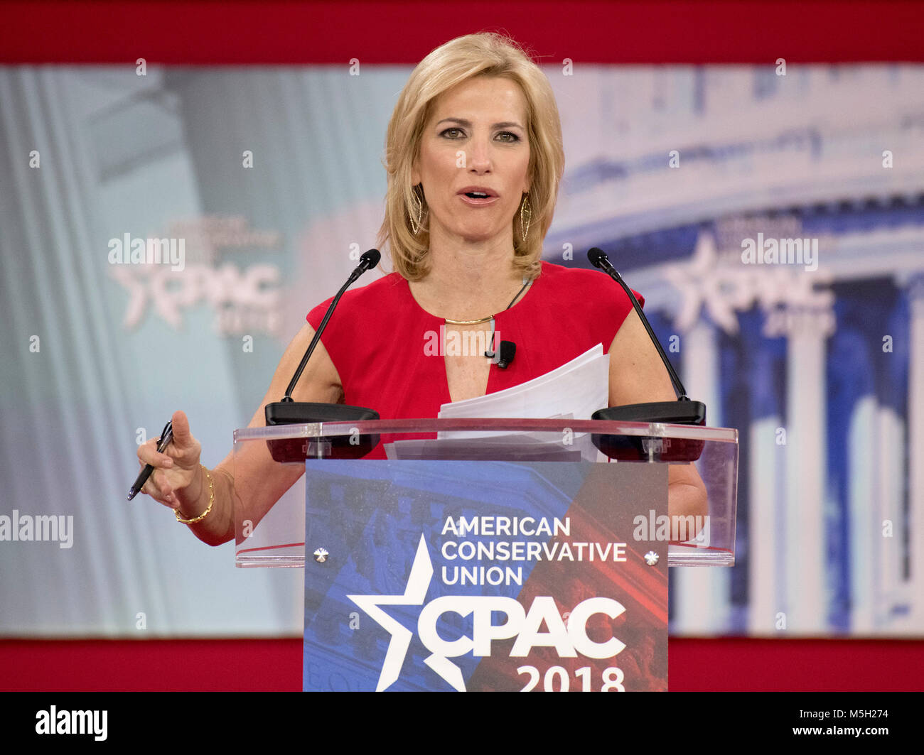 Laura Ingraham of Fox News speaks at the Conservative Political Action ...