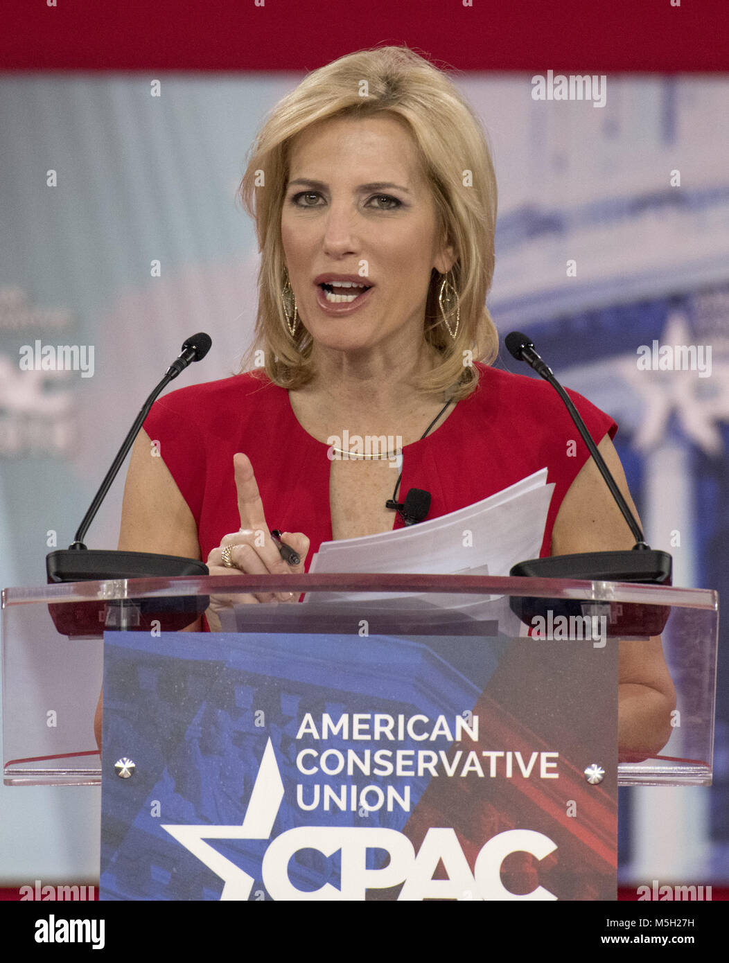 National Harbor, Maryland, USA. 23rd Feb, 2018. Laura Ingraham of Fox ...