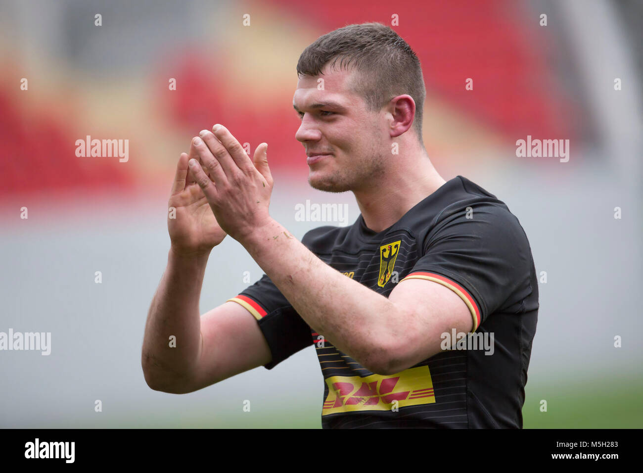 17 Febuary 2018, Germany, Offenbach: Rugby Europe Championship, second ...