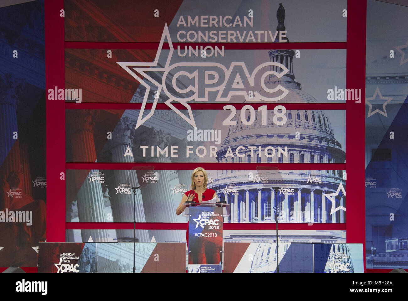 National Harbor, Maryland, USA. 23rd Feb, 2018. Laura Ingraham of Fox ...