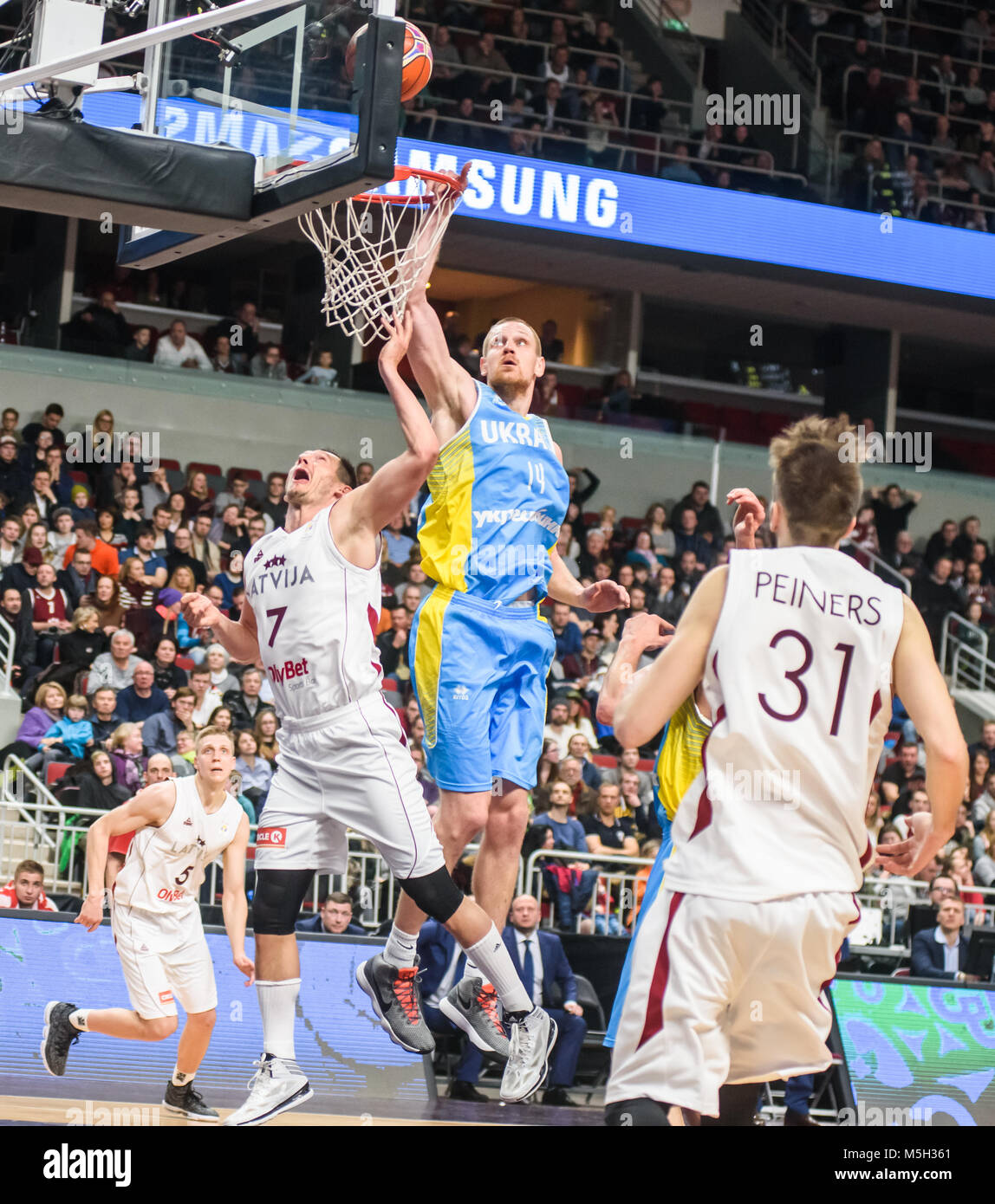 Riga, Latvia. 23rd Feb, 2018. FIBA Basketball World Cup 2019 ...