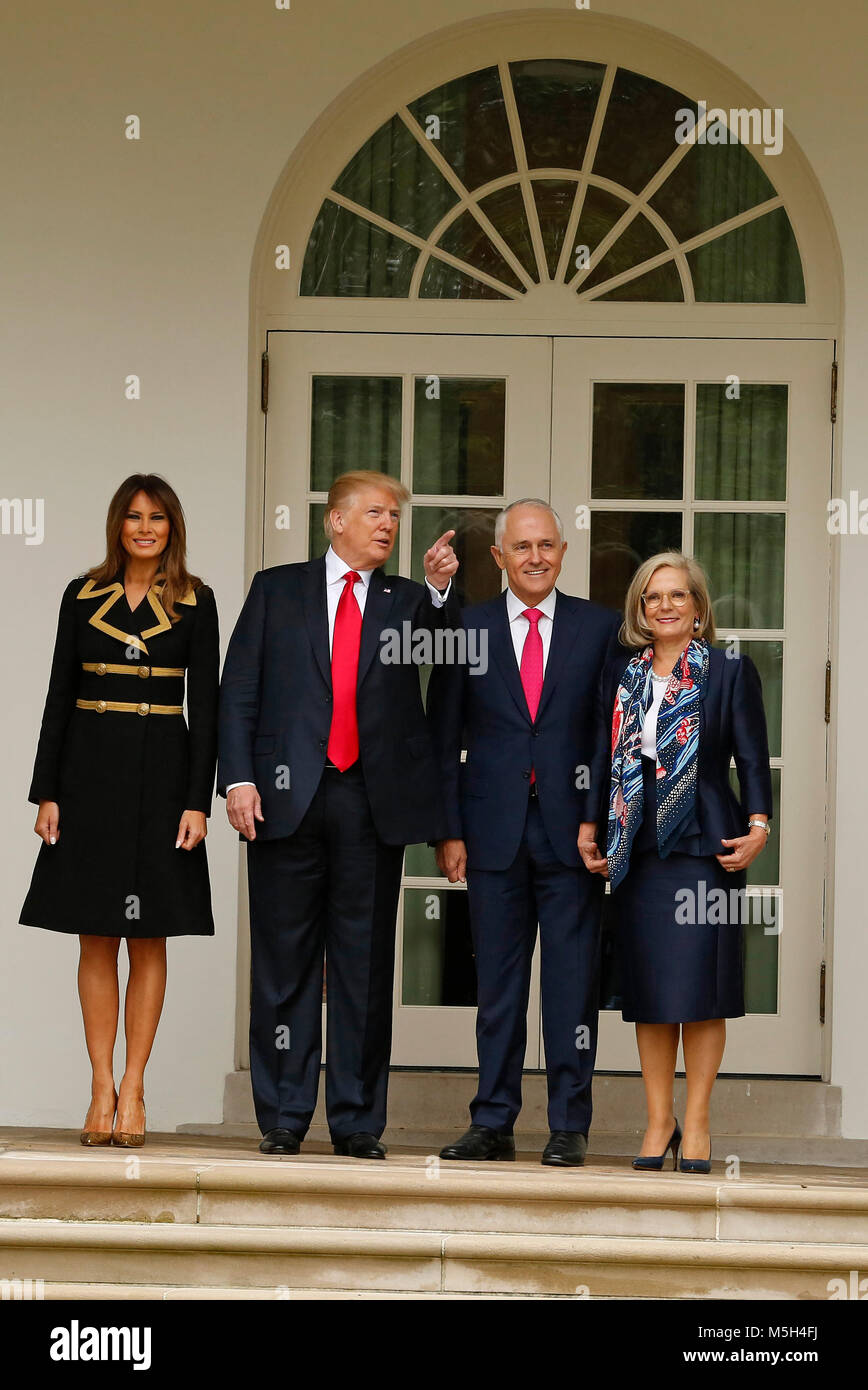 United States President Donald J. Trump and first lady Melania Trump ...